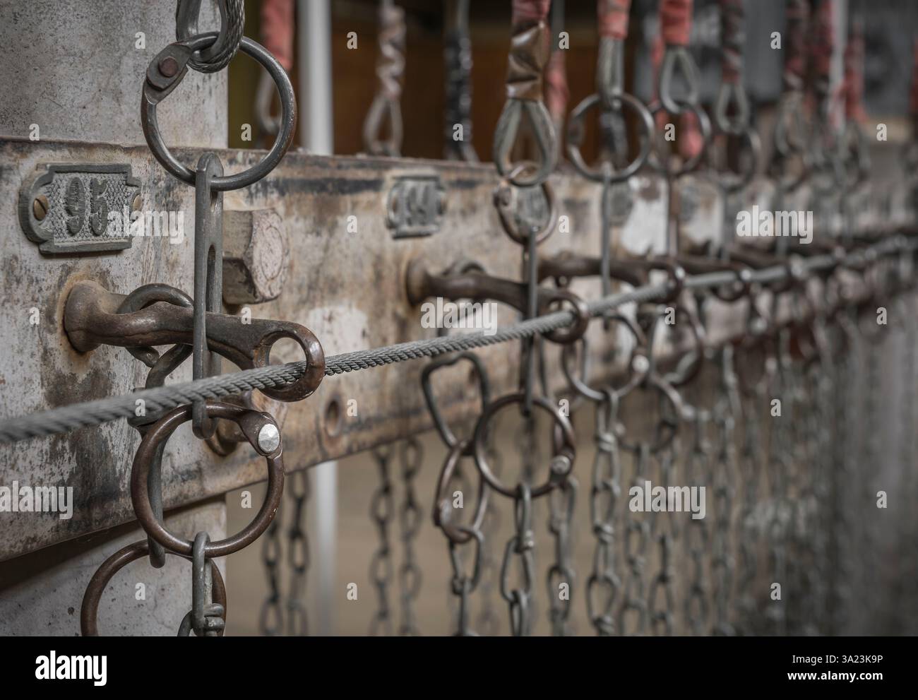 detail in the changing room of an old mining site Stock Photo - Alamy