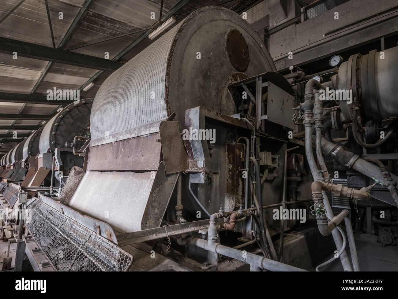 historic machinery of a abandoned mining site Stock Photo - Alamy