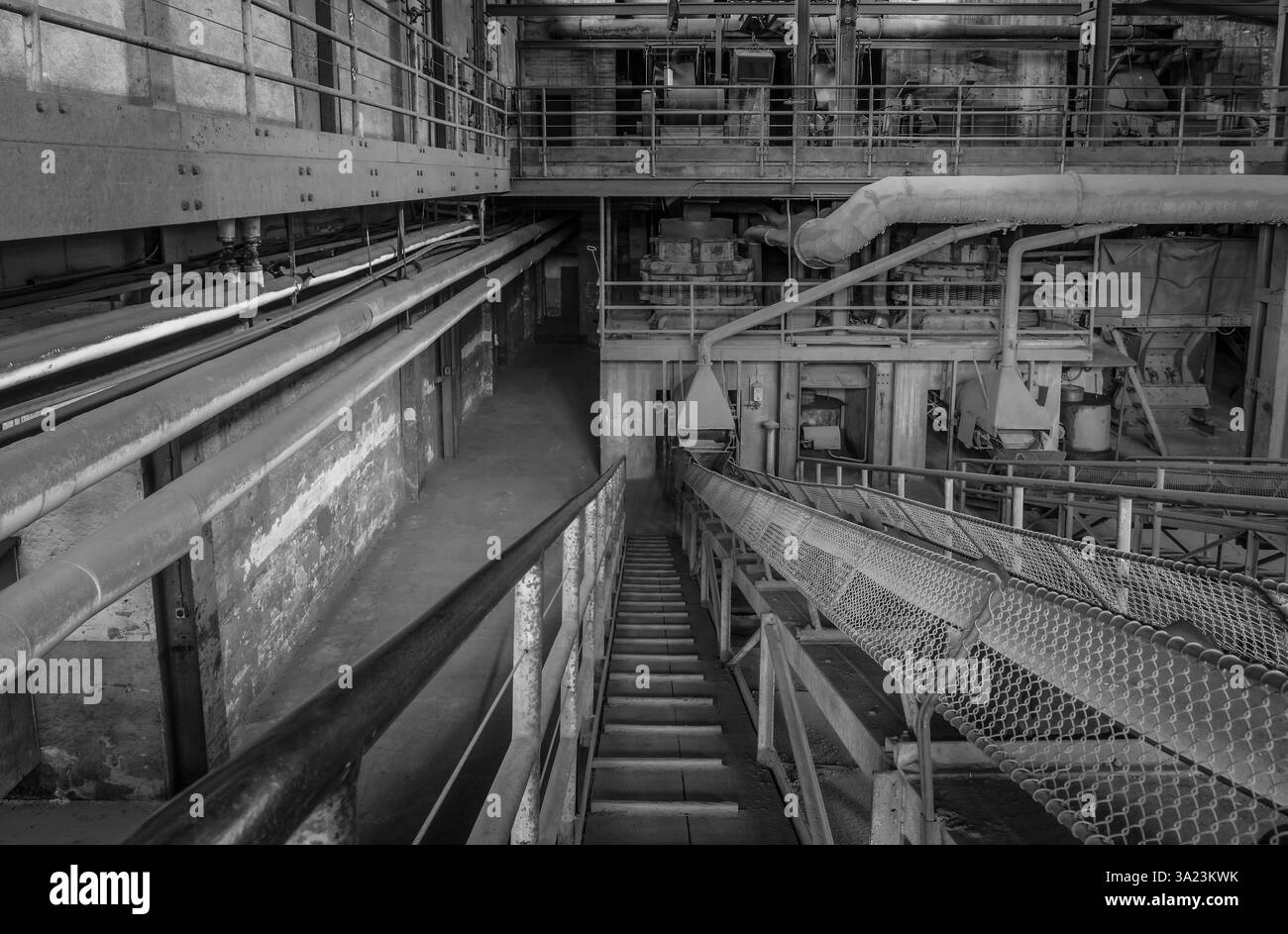 historic machinery of a abandoned mining site Stock Photo - Alamy