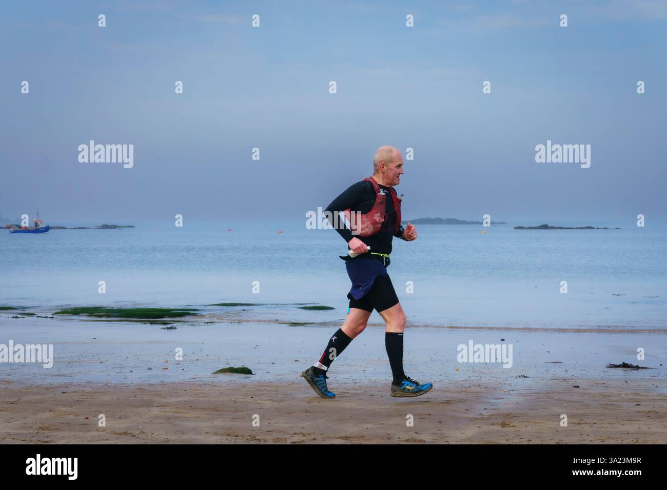 Runners compete in the John Muir Way 50km Ultra Marathon in North ...