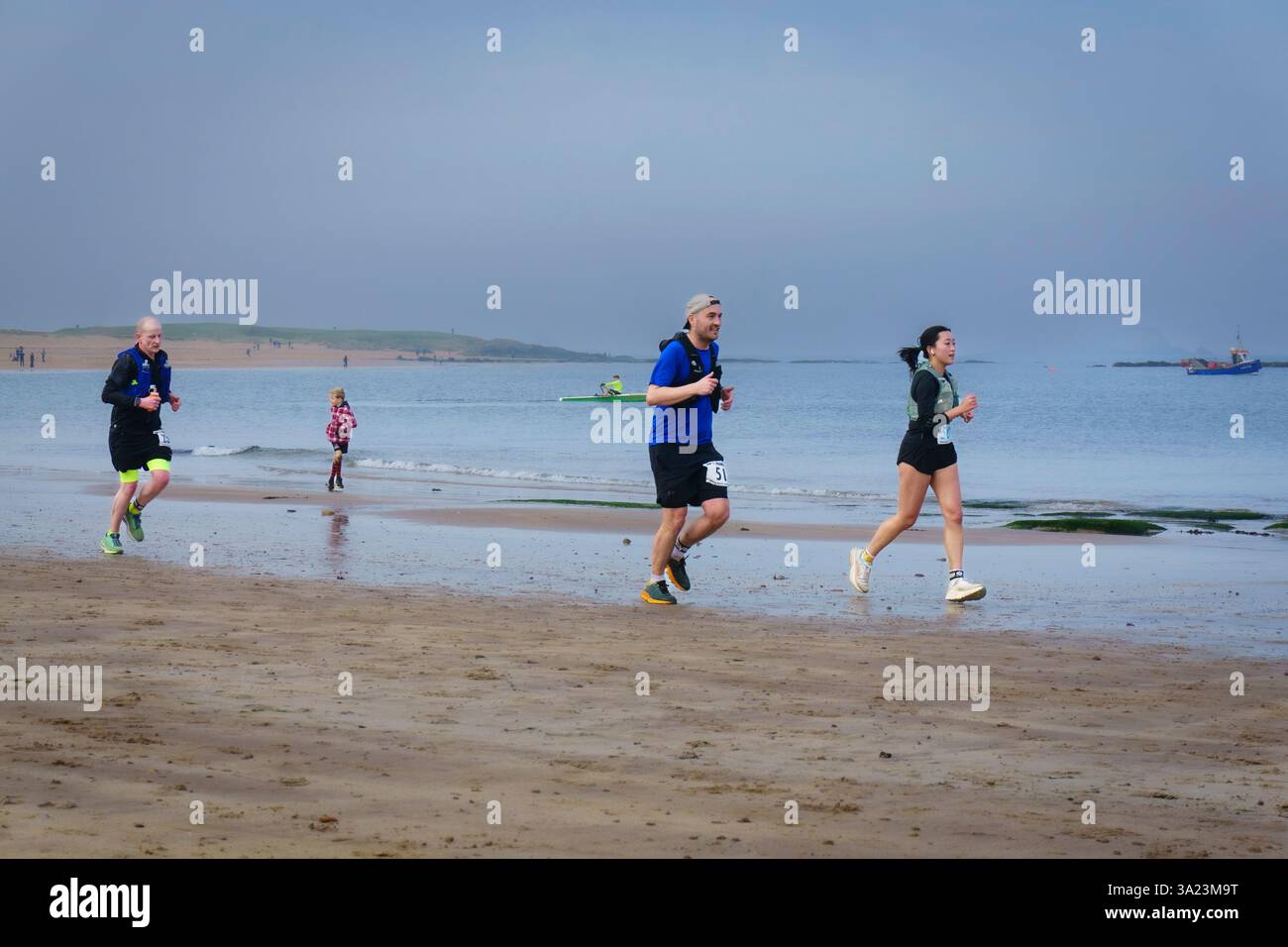 Runners compete in the John Muir Way 50km Ultra Marathon in North ...