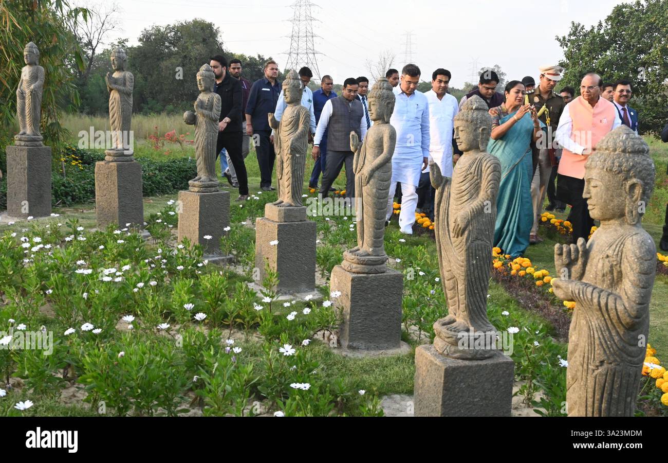 NEW DELHI, INDIA - MARCH 11: Delhi Chief minister Rekha Gupta, Delhi Lt ...