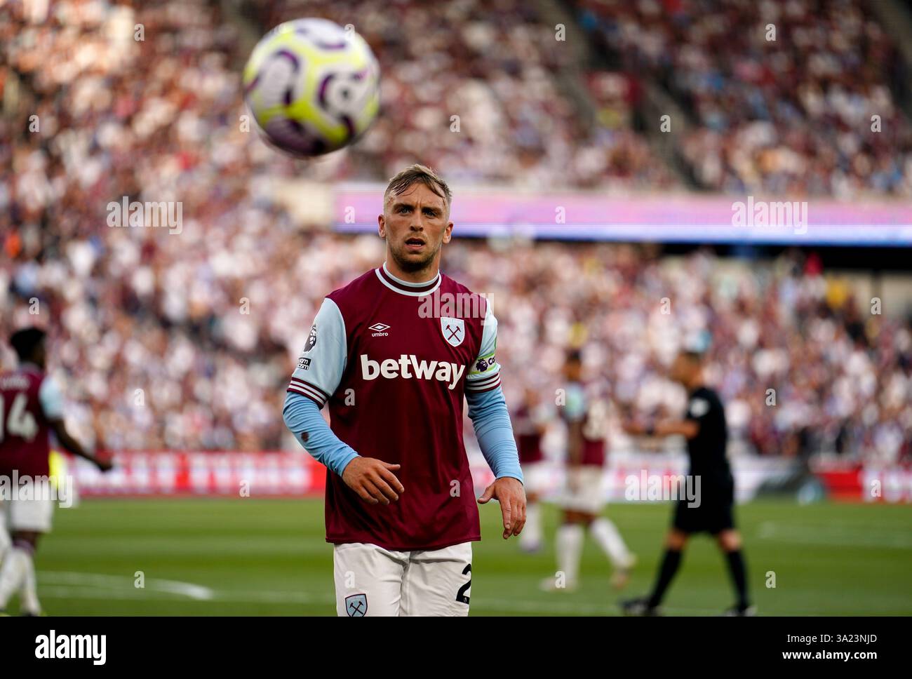 West Ham United's Jarrod Bowen during the Premier League match at the ...