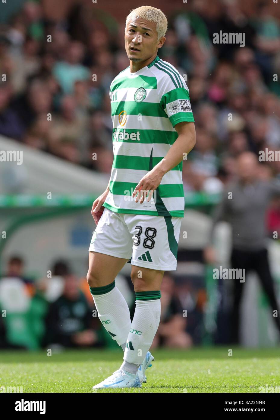 Celtic's Daizen Maeda during the Premier Sports Cup match at Celtic ...
