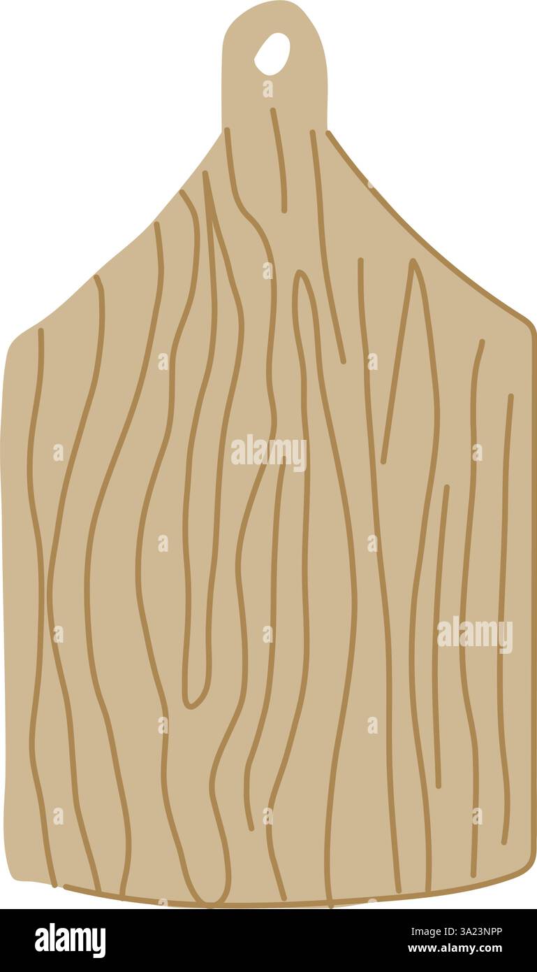 serving wooden cutting board cartoon vector illustration Stock Vector ...