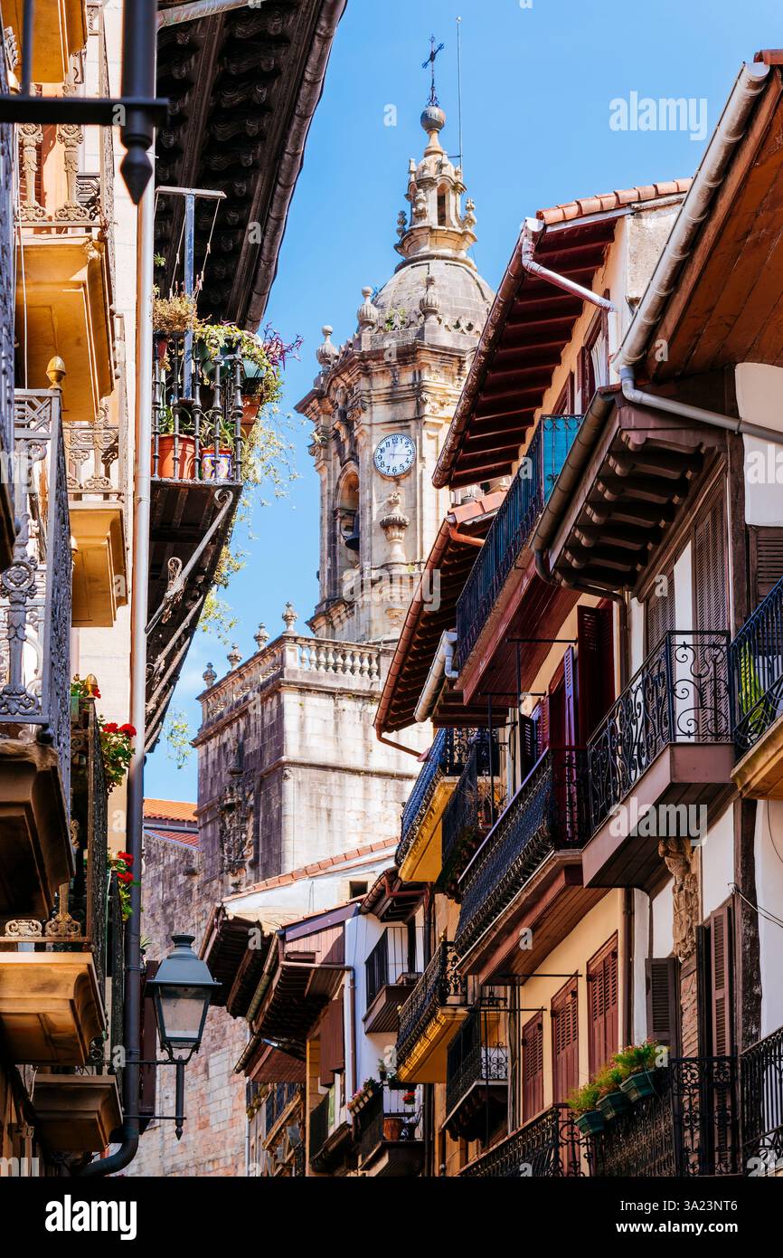 Bell tower of Parish Church of Our Lady of the Assumption and the Apple ...
