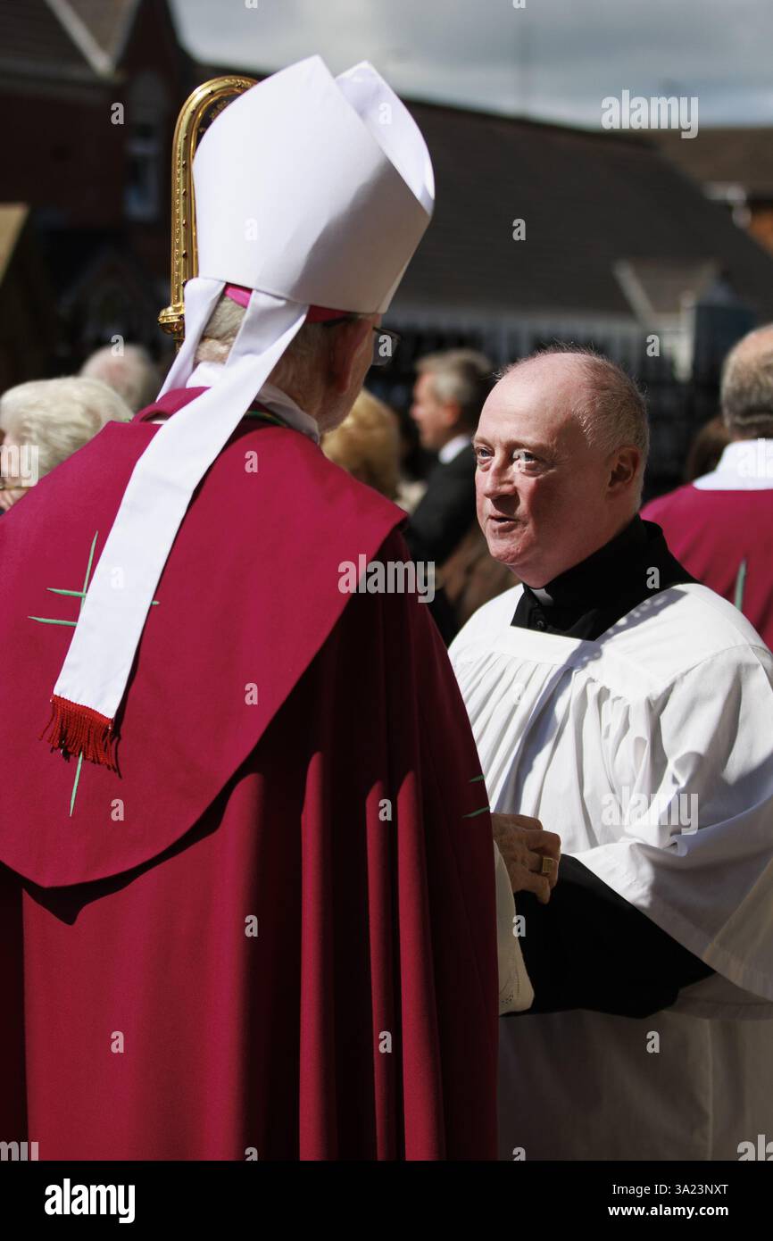 Most Reverend Alan McGuckian (left), Bishop of Down and Connor, with ...