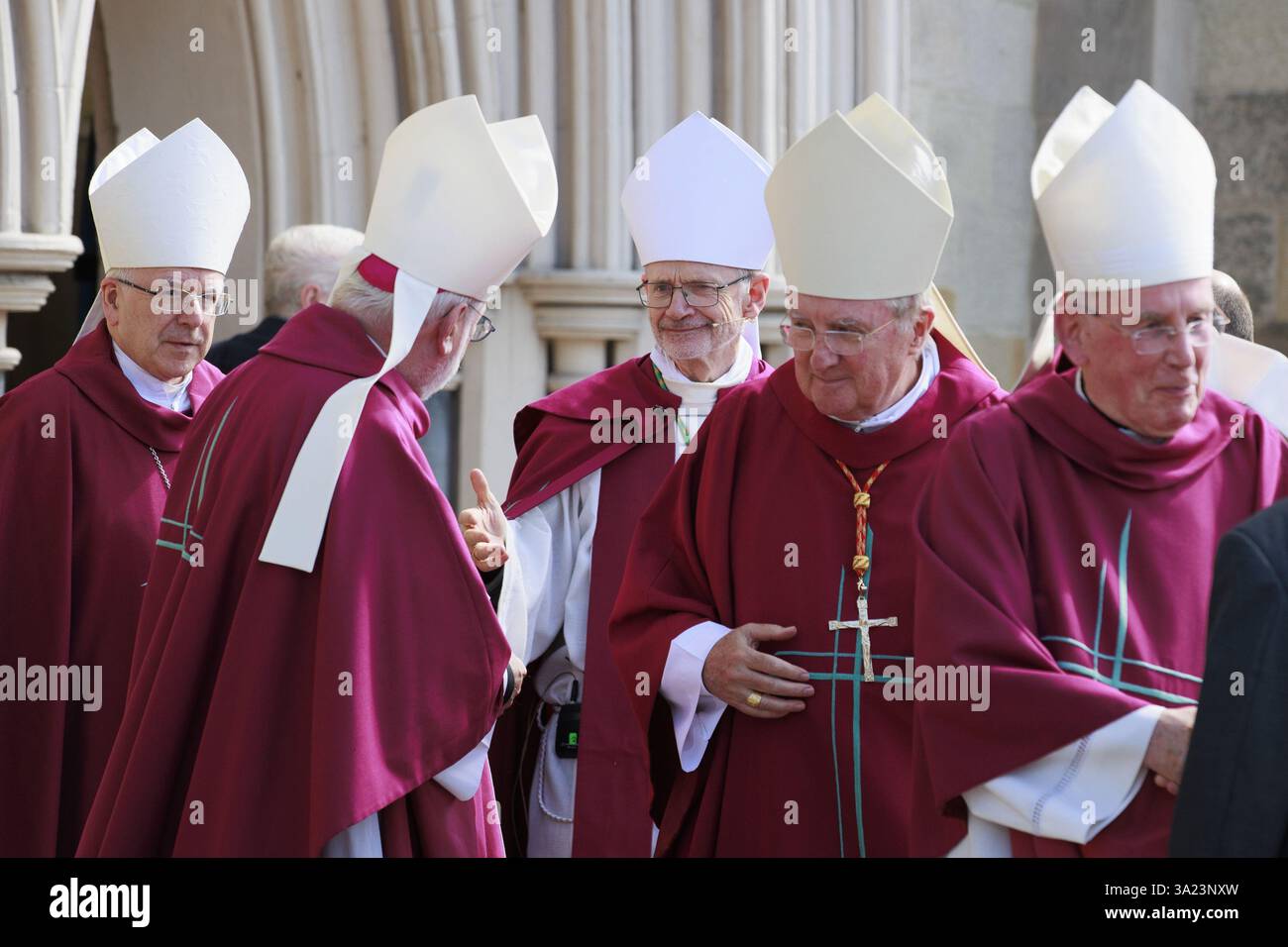 Most Reverend Alan McGuckian (centre), Bishop of Down and Connor, with ...