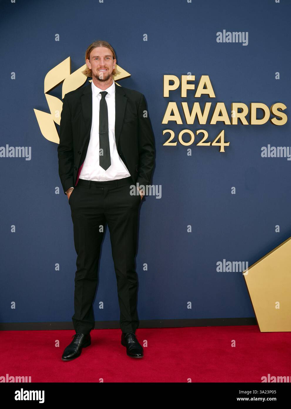 Aden Flint arrives for the 2024 PFA Awards at the Opera House ...
