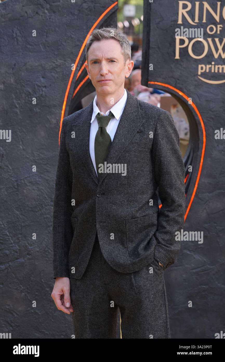 Daniel Weyman arriving at the World premiere for Season Two of The Lord ...