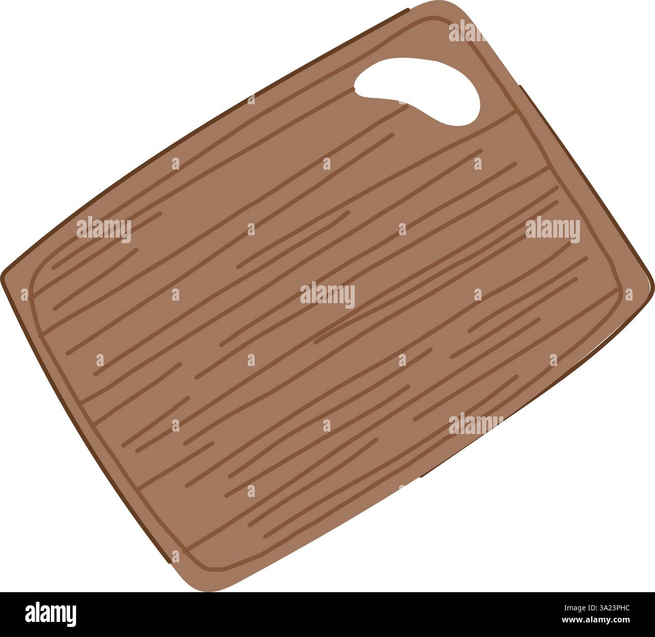 food wooden cutting board cartoon vector illustration Stock Vector ...