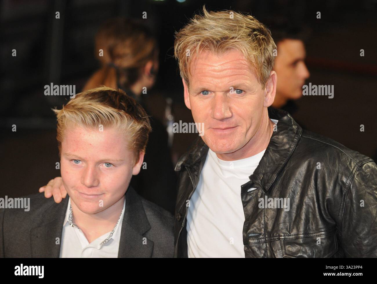Gordon Ramsey and son Jack, The Class of 92 World Premiere, Odeon West ...