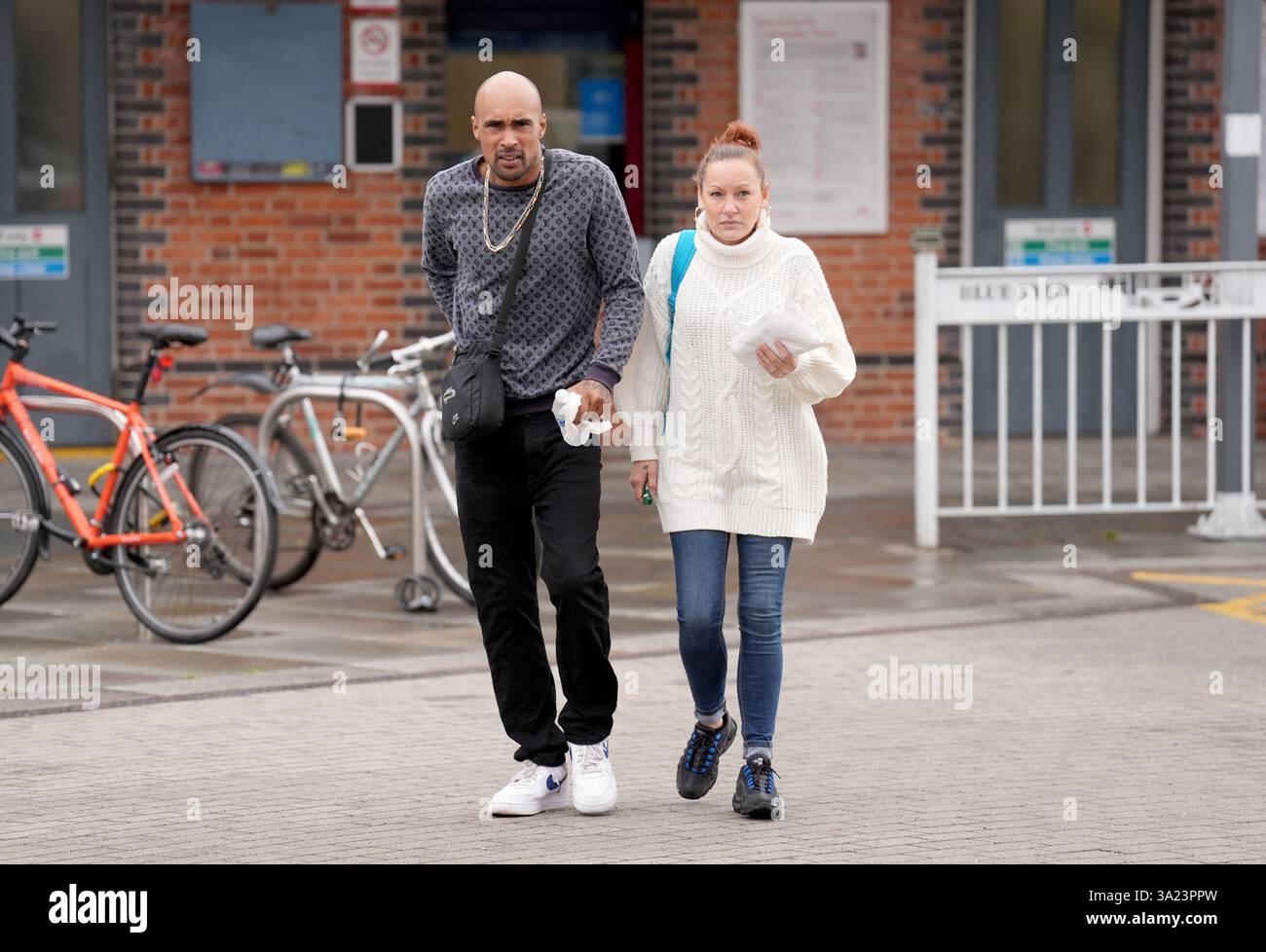 Ashley Warren arrives at Colchester Magistrates' Court charged over the ...