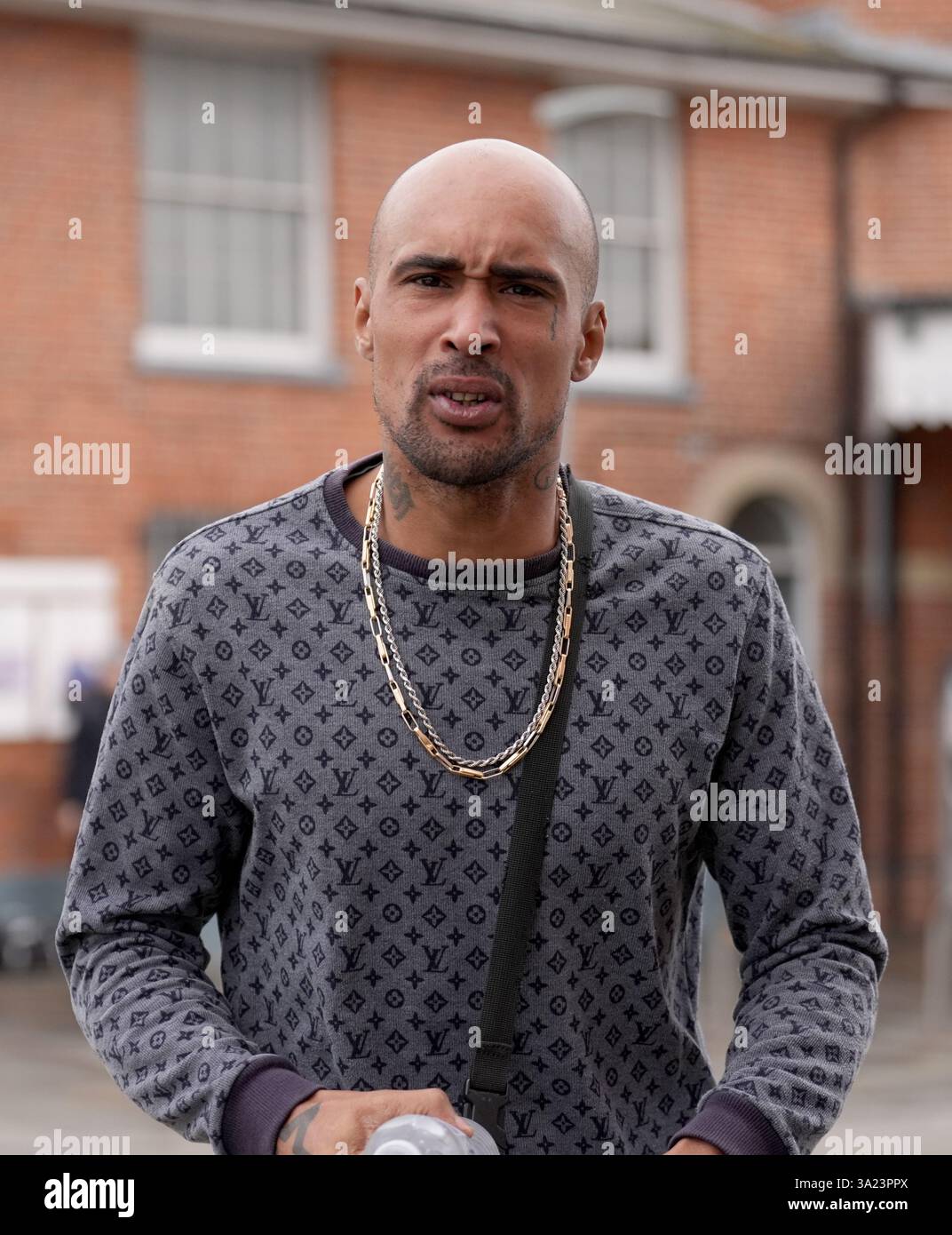 Ashley Warren arrives at Colchester Magistrates' Court charged over the ...