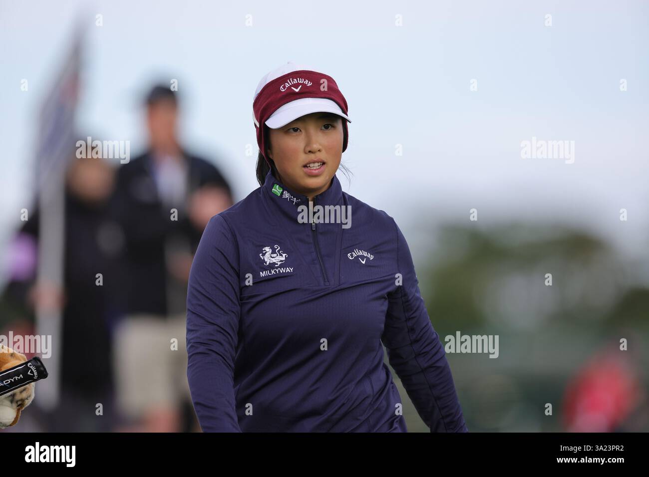 China's Yin Ruoning during day one of the 2024 AIG Women's Open at St ...