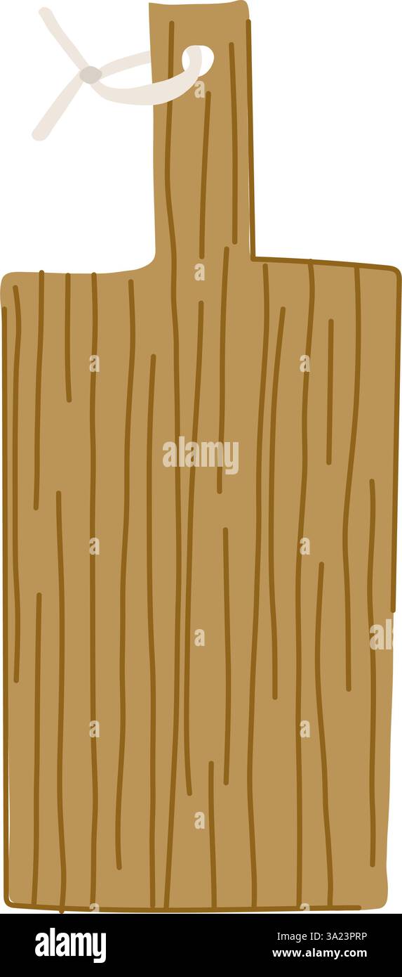kitchen wooden cutting board cartoon vector illustration Stock Vector ...