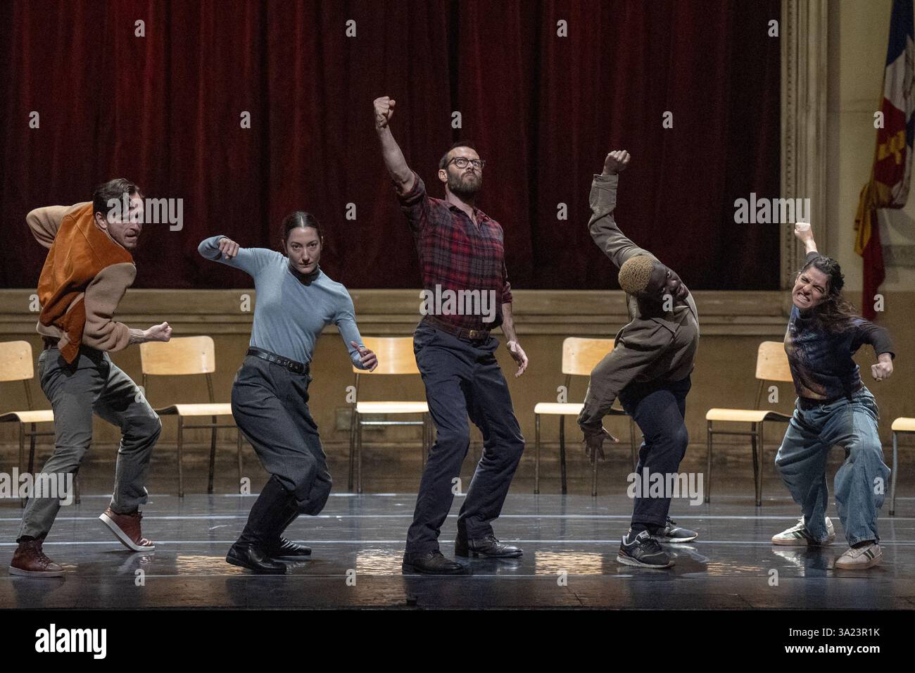 Dancers on stage during a preview performance ahead of the Scottish ...