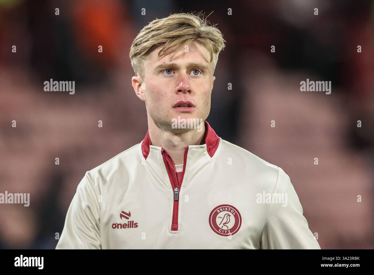 Sheffield, UK. 11th Mar, 2025. Sam Bell of Bristol City in the pregame ...