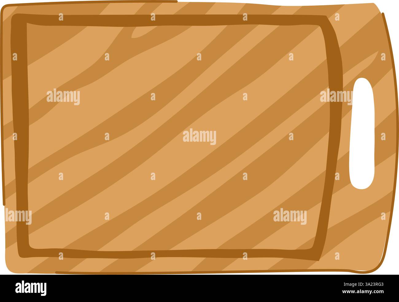 versatile wooden cutting board cartoon vector illustration Stock Vector ...