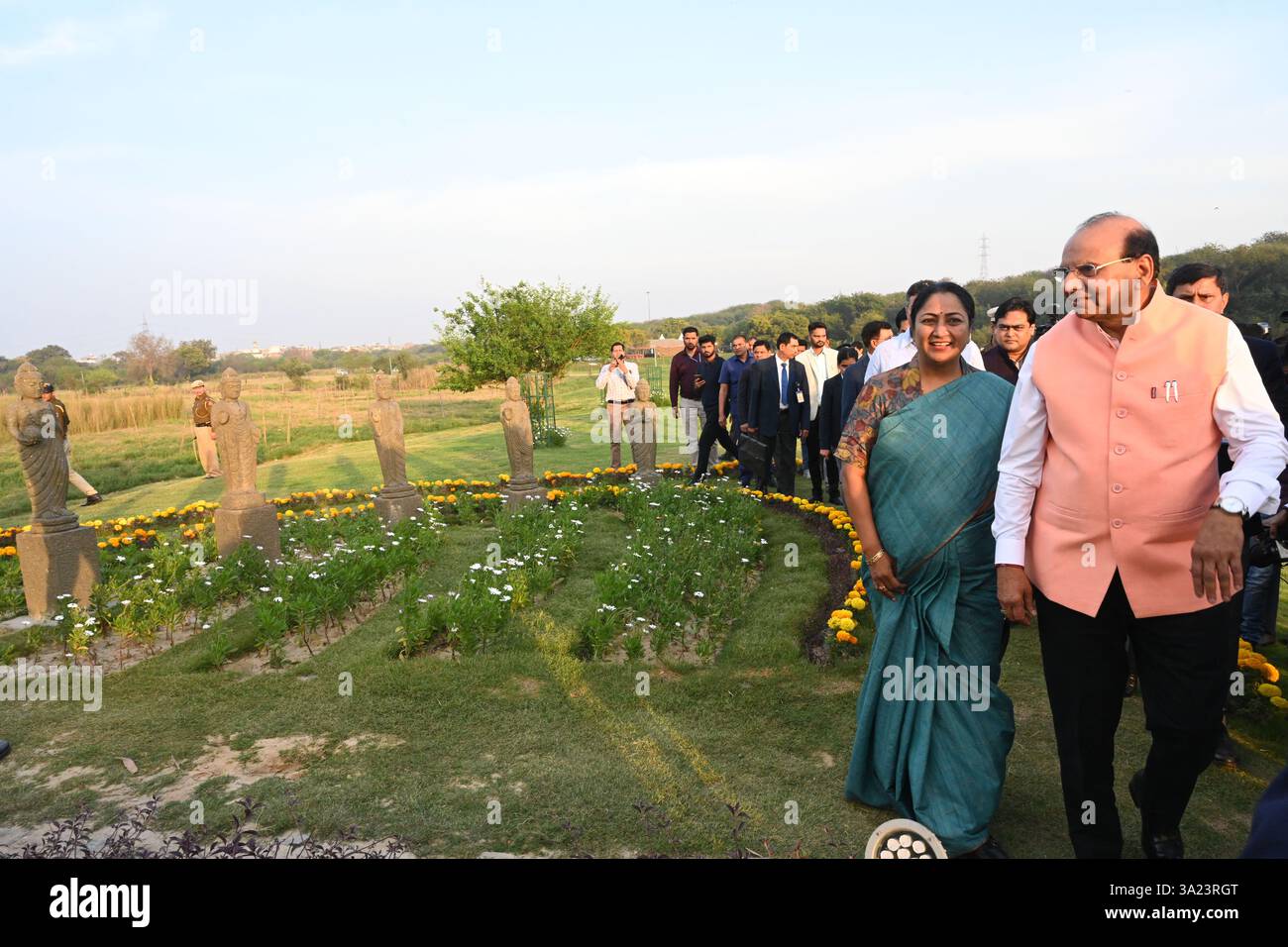 NEW DELHI, INDIA - MARCH 11: Delhi Chief minister Rekha Gupta, Delhi Lt ...