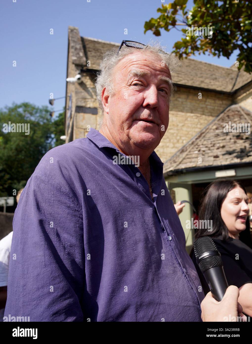 Jeremy Clarkson at the opening of his new pub, The Farmer's Dog, in ...