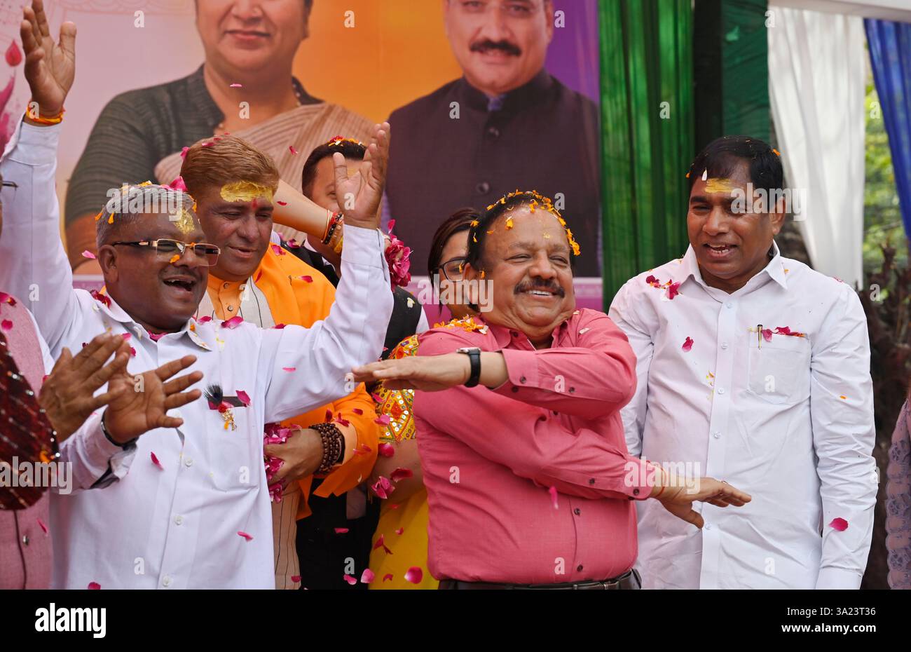 New Delhi, India. 11th Mar, 2025. NEW DELHI, INDIA - MARCH 11: BJP ...
