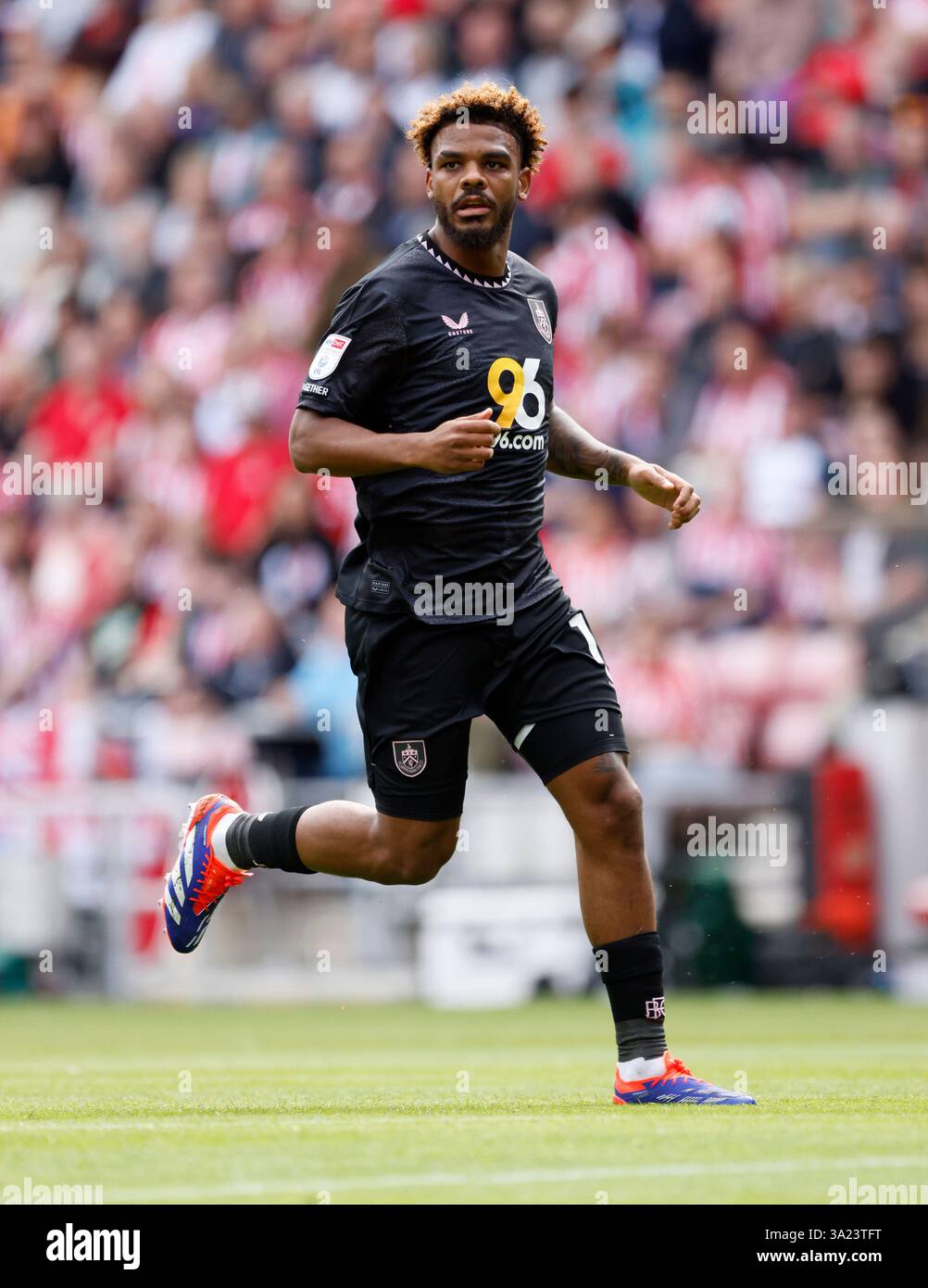 Burnley's Lyle Foster during the Sky Bet Championship match at the ...