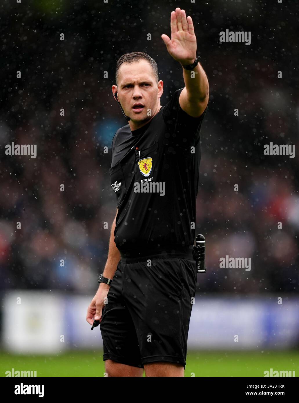 Referee Chris Graham during the William Hill Premiership match at The ...