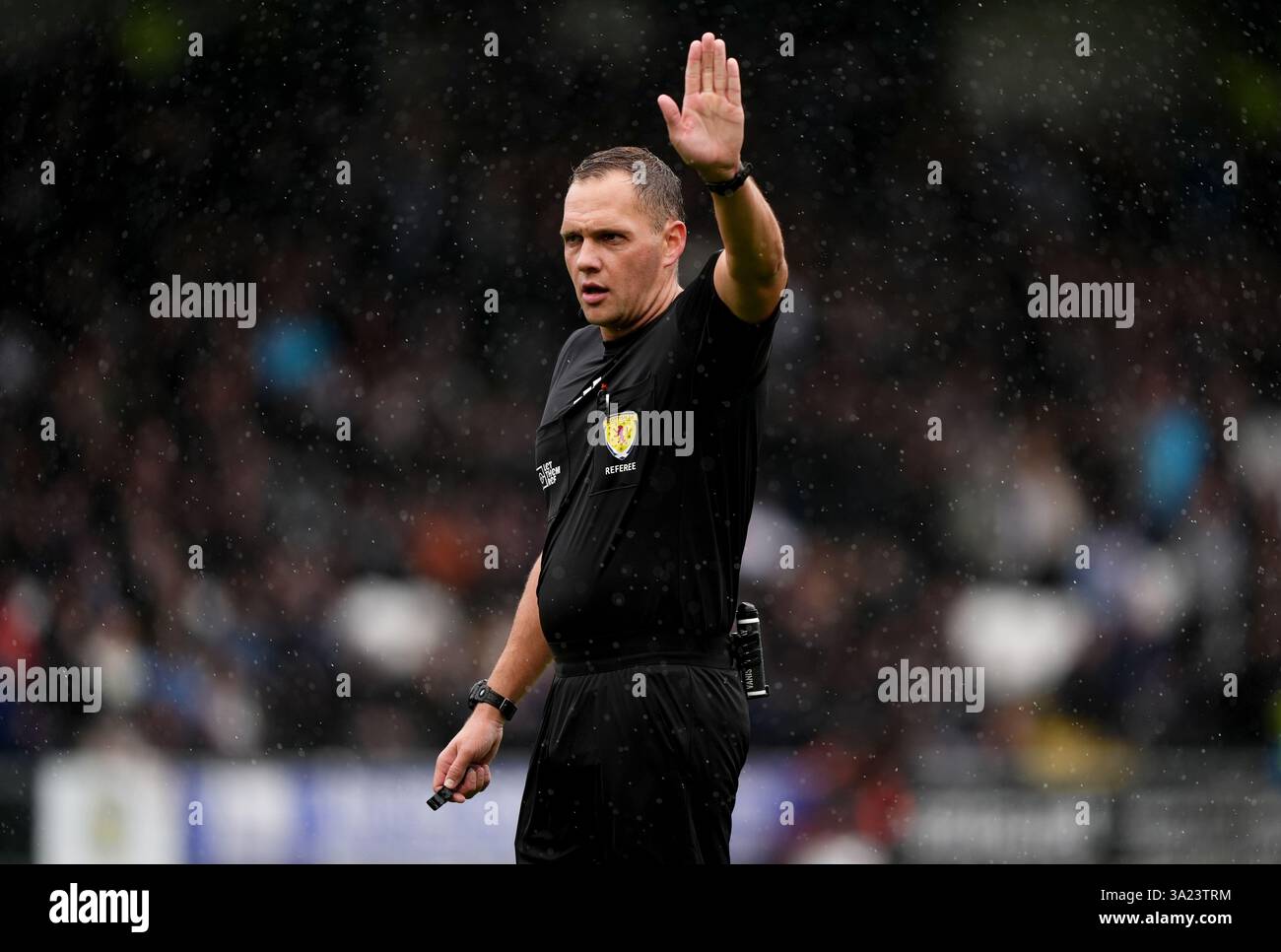 Referee Chris Graham during the William Hill Premiership match at The ...
