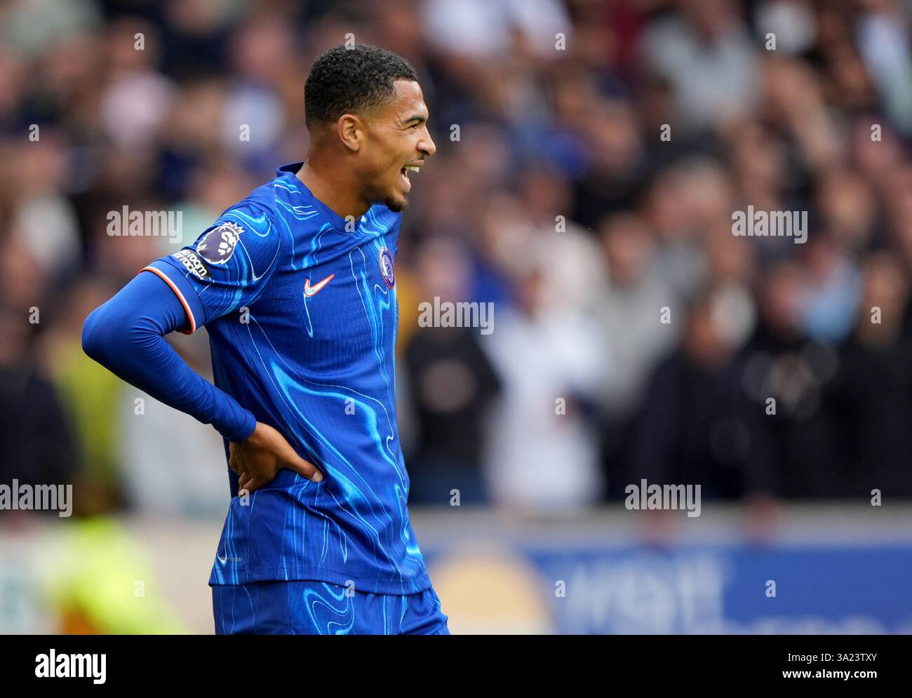 Chelsea's Levi Colwill during the Premier League match at Molineux ...