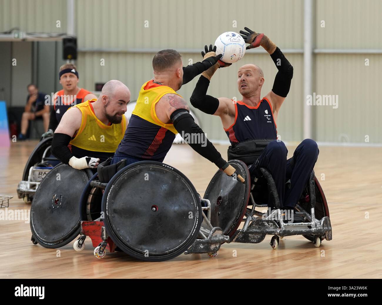 Great Britain's Ollie Mangion (left) and Gavin Walker (right) during a ...