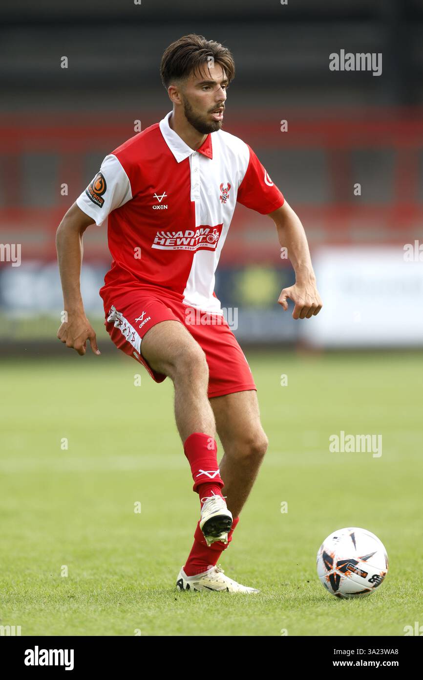 Kidderminster Harriers' Zak Brown in action during the Vanarama ...