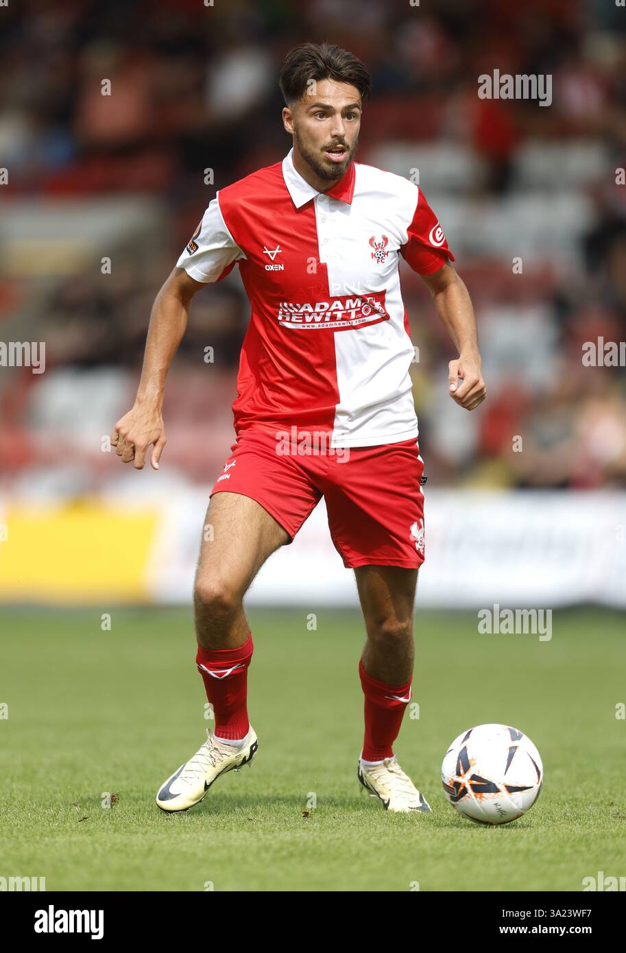 Kidderminster Harriers' Zak Brown in action during the Vanarama ...