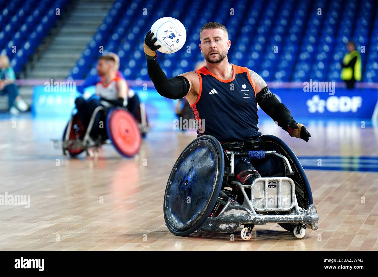 Great Britain's Stuart Robinson during the Wheelchair Rugby training at ...