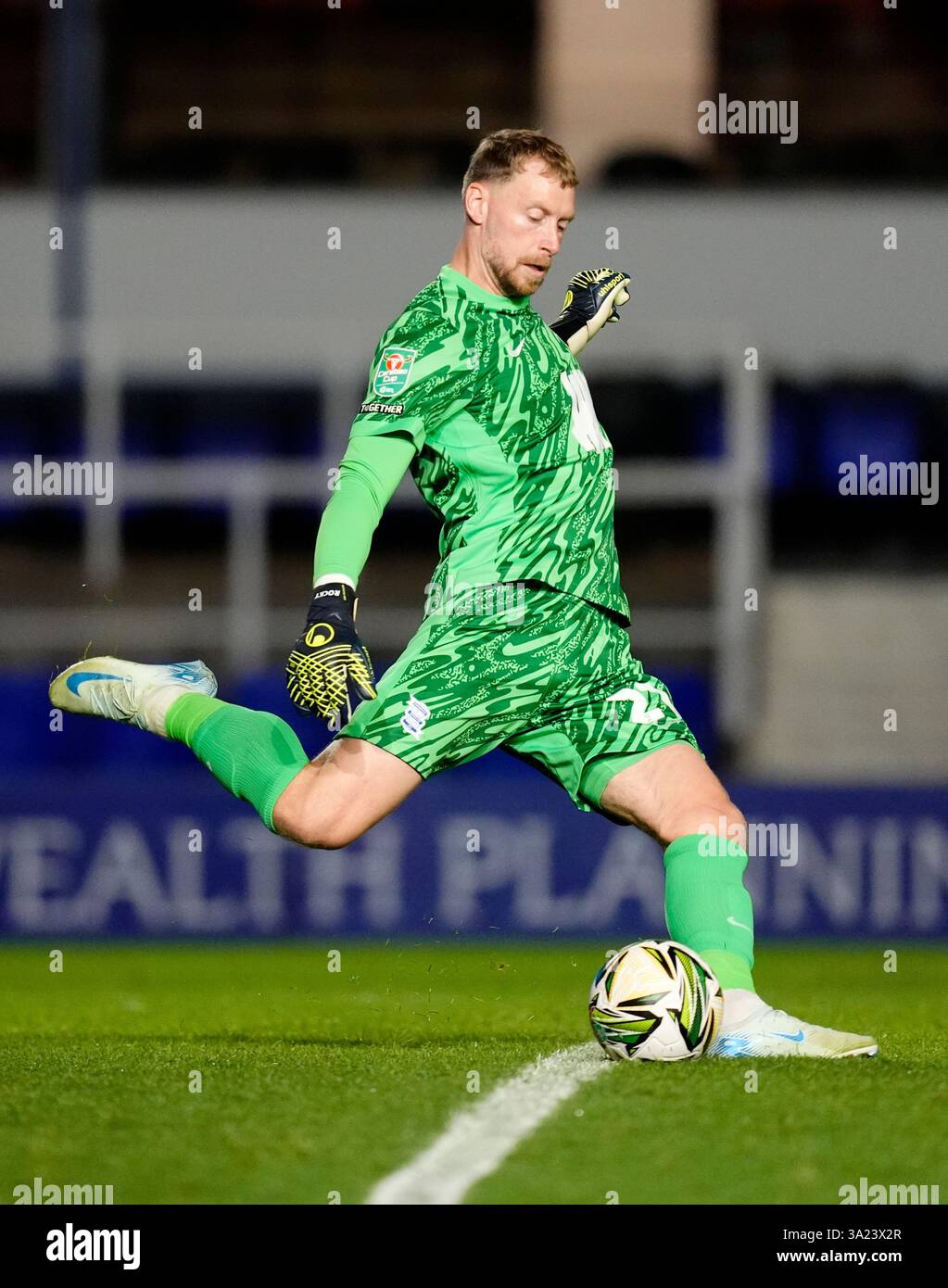 Birmingham City goalkeeper Ryan Allsop during the Carabao Cup second ...
