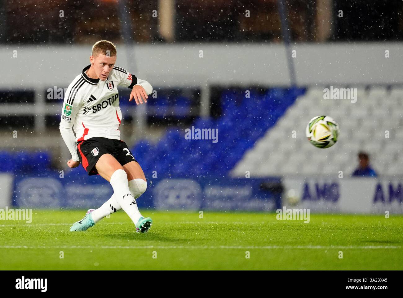 Fulham's Jay Stansfield during the Carabao Cup second round match at St ...