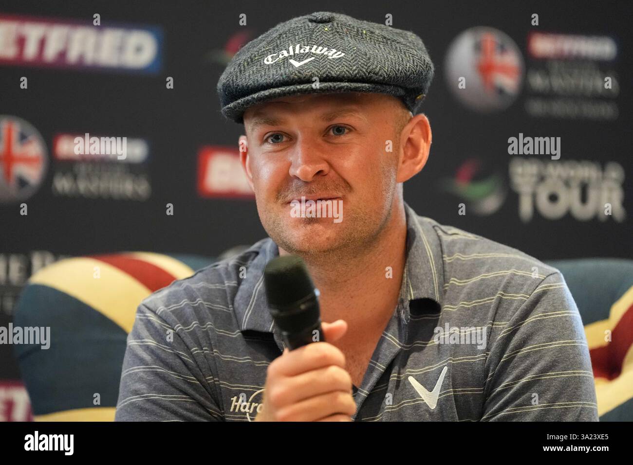 Harry Hall during a press conference ahead of the Betfred British ...