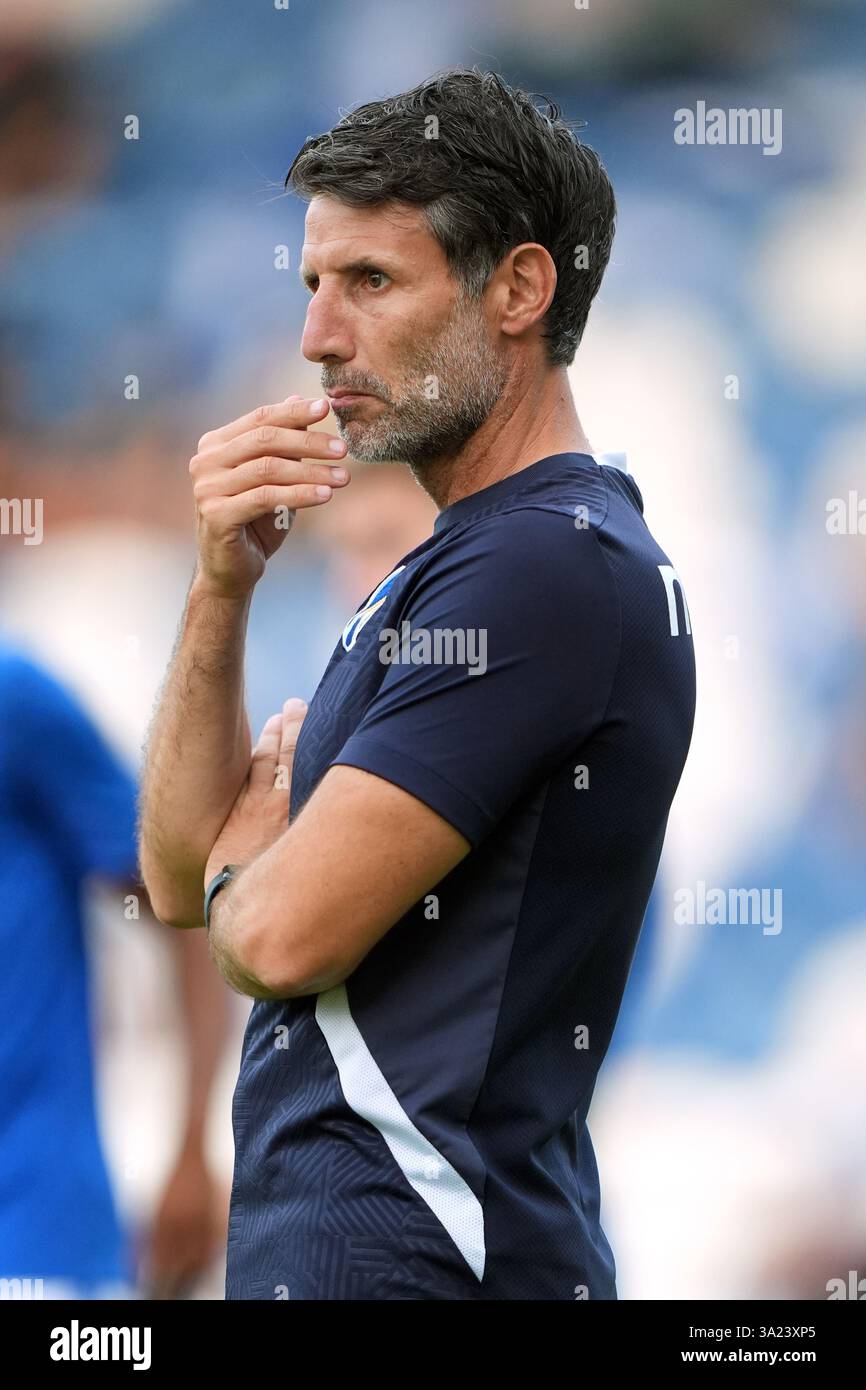 Colchester United manager Danny Cowley during the Carabao Cup second ...
