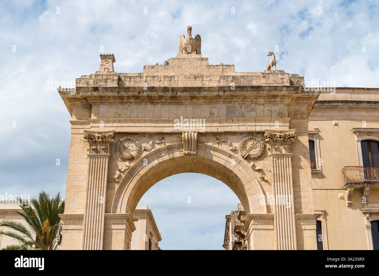 The Royal Gate of Noto (Porta Reale) is a large triumphal arch in the ...
