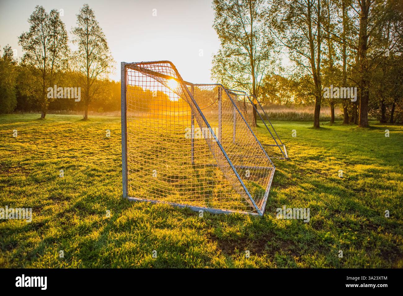 Sunrise over football ground hi-res stock photography and images - Alamy
