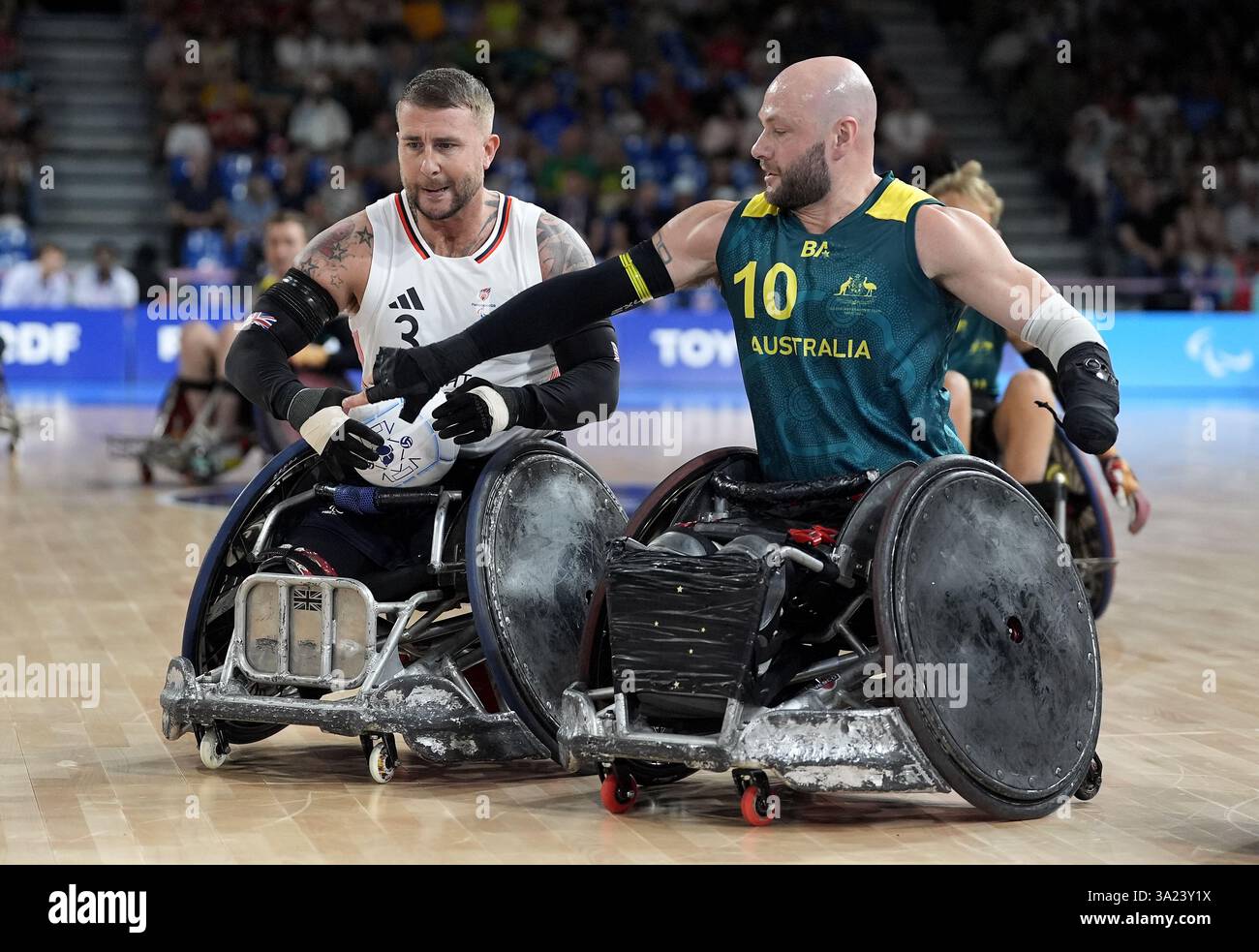 Great Britain's Stuart Robinson during the wheelchair rugby at the ...