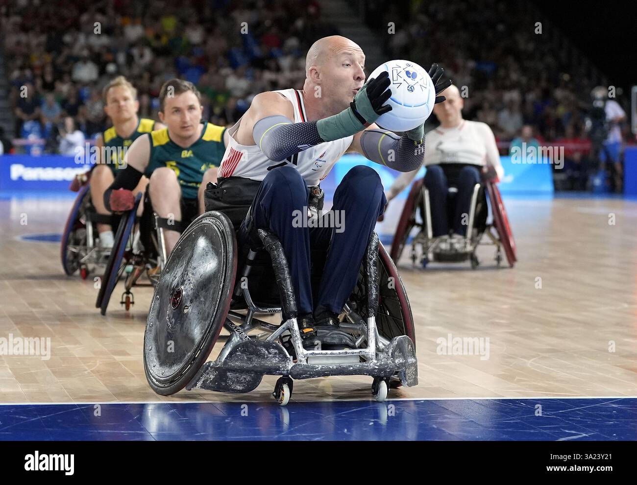 Great Britain's Gavin Walker during the wheelchair rugby at the Champ ...