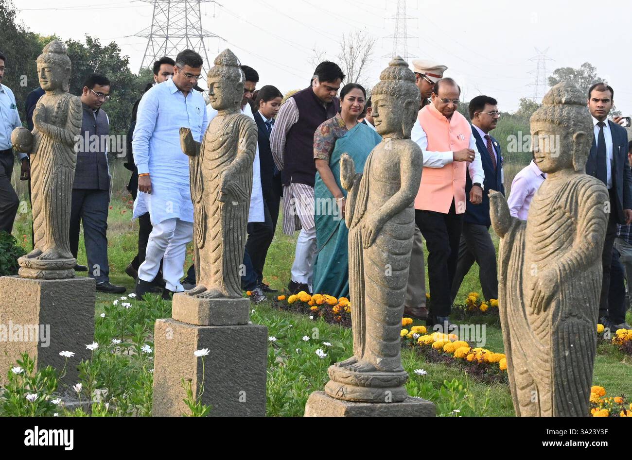 NEW DELHI, INDIA - MARCH 11: Delhi Chief minister Rekha Gupta, Delhi Lt ...