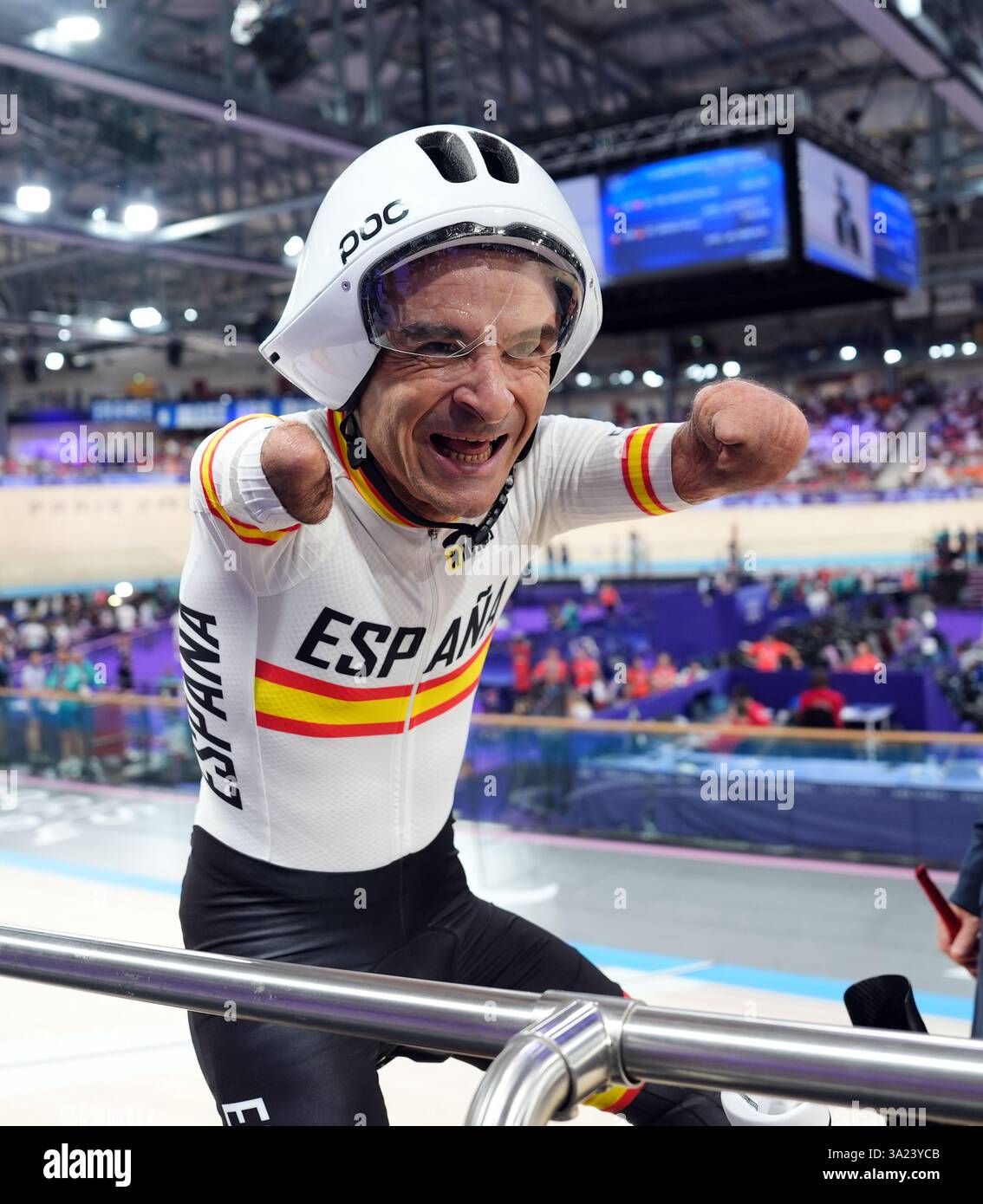 Spain's Ricardo Ten Argiles after winning bronze in the Men's C1 3000m ...