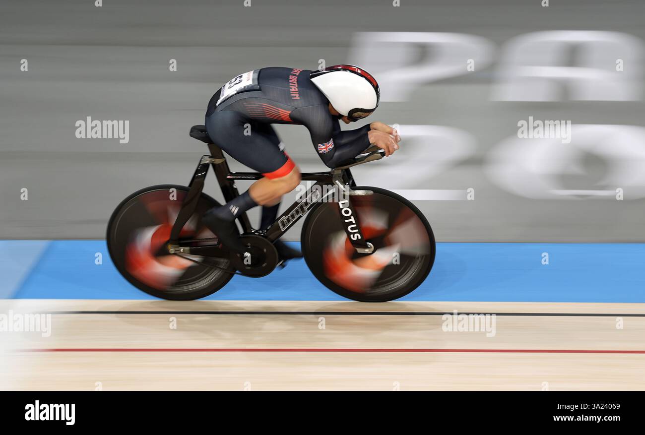 Great Britain's Archie Atkinson competes in the Men's C4-5 1000m Time ...