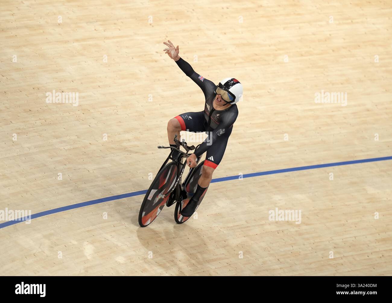 Great Britain's Archie Atkinson reacts after his Men's C4-5 1000m Time ...