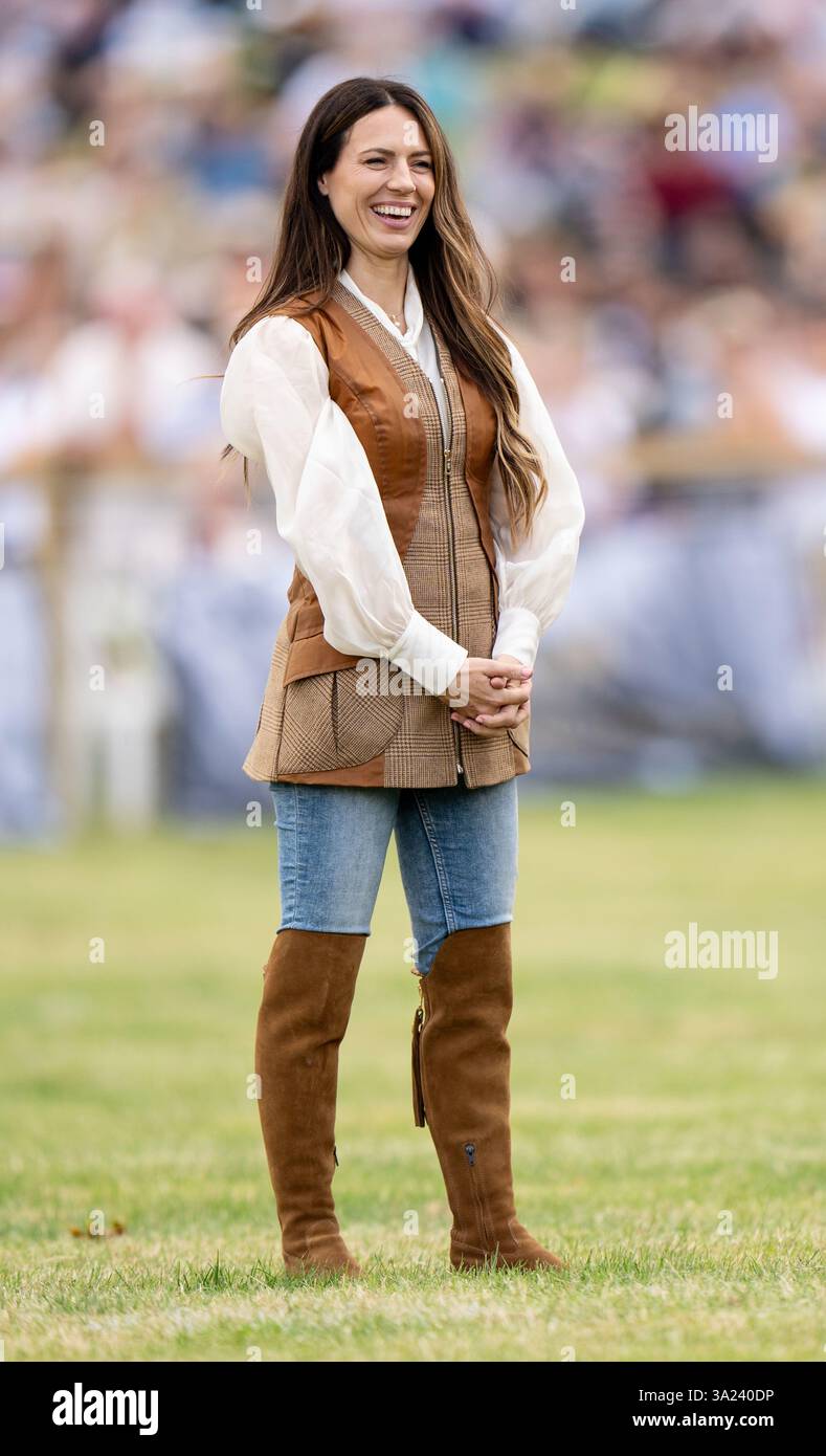 Liz Fletcher from Fletchers' Family Farm, at Chatsworth House in ...