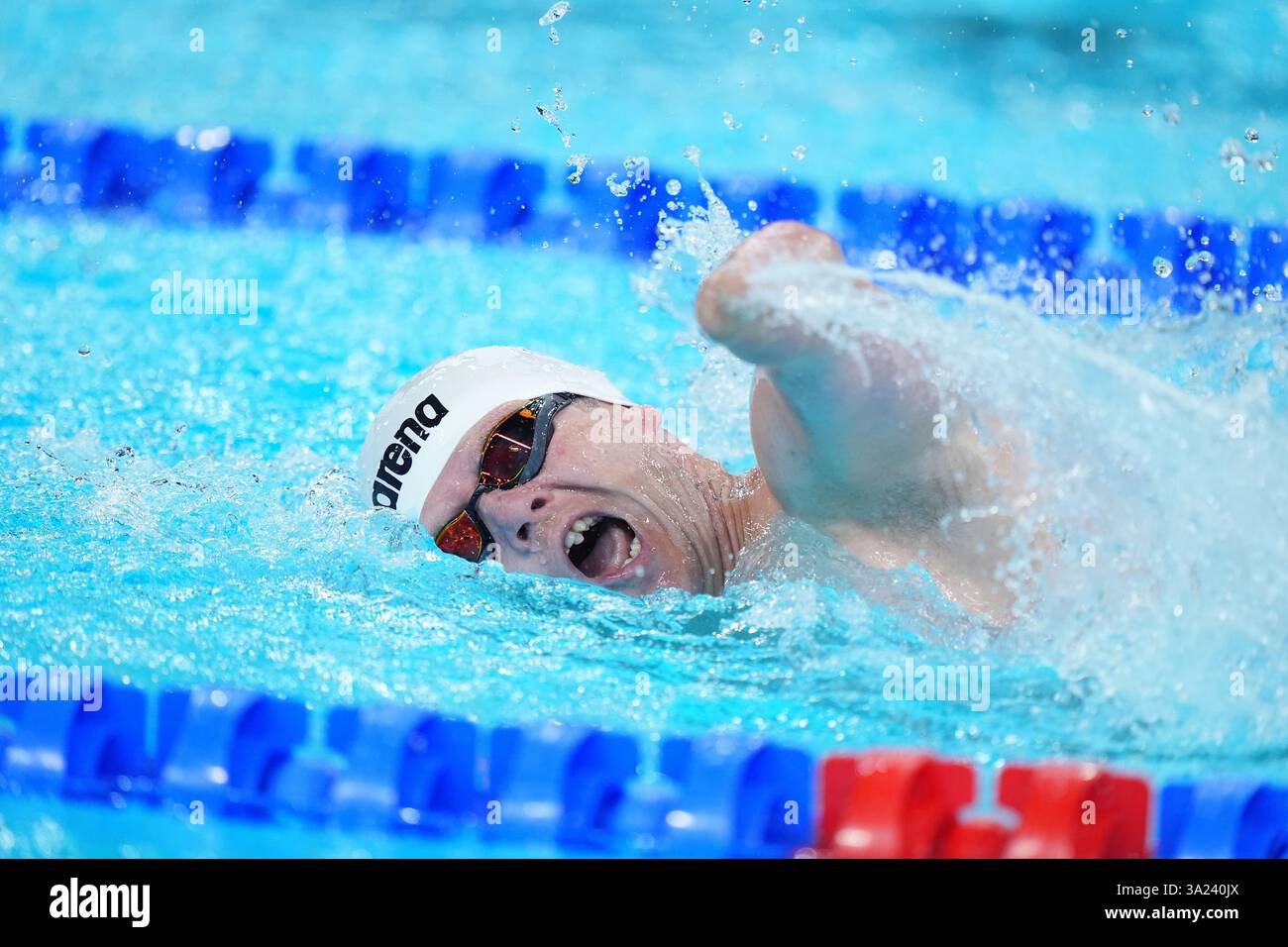 New Zealand’s Cameron Leslie during the Men’s 100m Freestyle S4 Final ...