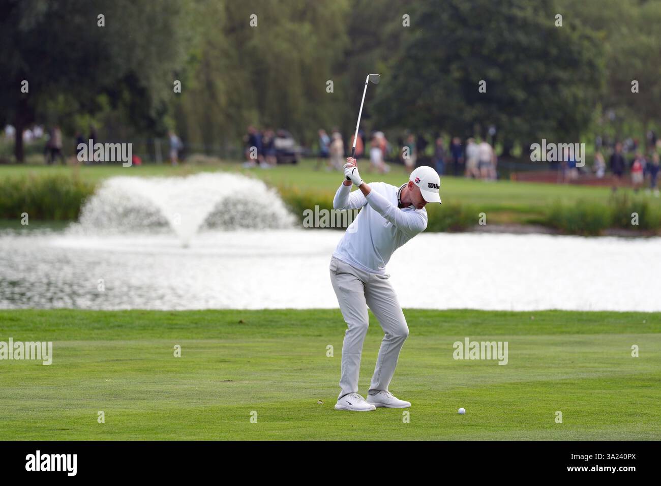 Hurly Long on the 8th hole fairway during day three of the Betfred ...