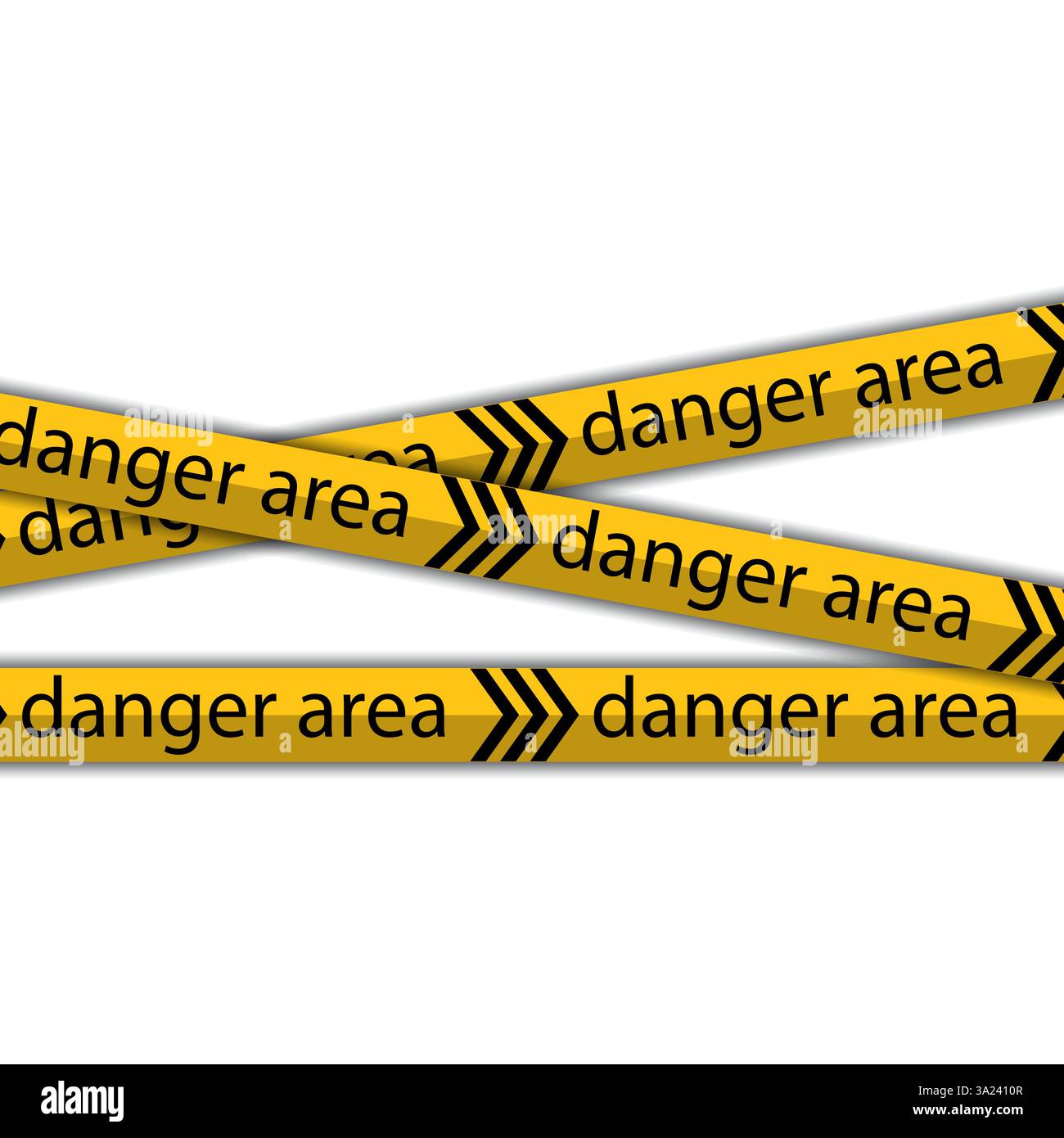 Vector Warning Tapes Set. Yellow and Black Danger Caution Sign. Striped ...